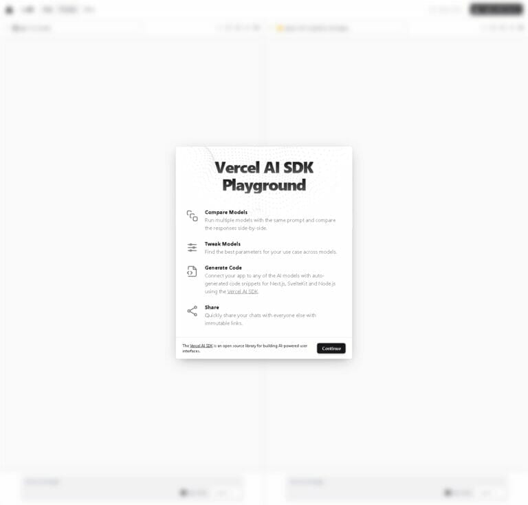 Vercel AI Playground Vercel AI Playground